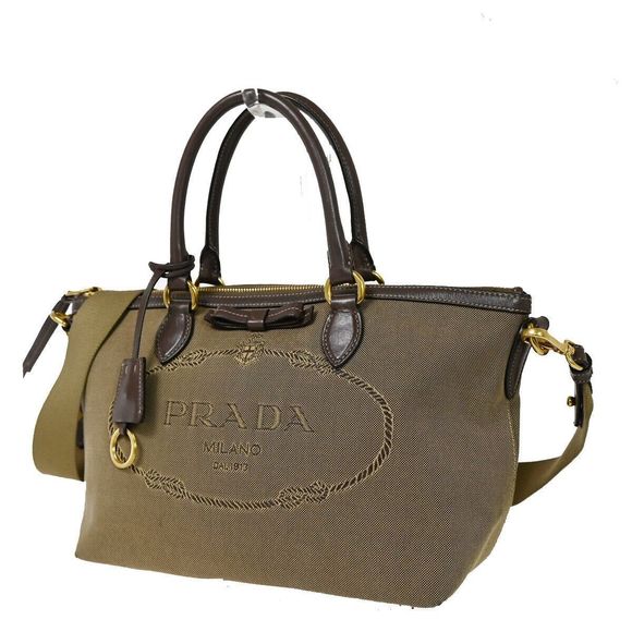 Prada | Bags | Prada Logo Jacquard Handbag | Poshmark